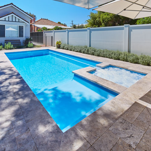 Manhattan 9.6m x 4.4m Sky Blue Shimmer Inglewood - Barrier Reef Pools Perth