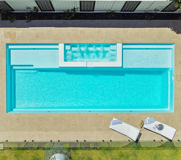 Resort Alpine White Shimmer 12.2m x 5.2m - Barrier Reef Pools Perth