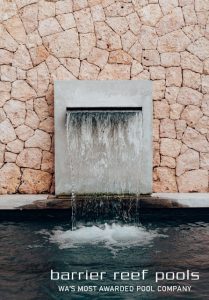 What Is A Pool Rain Curtain? - Barrier Reef Pools Perth
